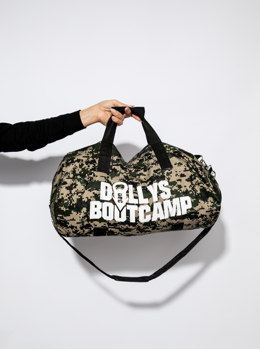 DBC Army Duffle Bag – Dolly's Bootcamp